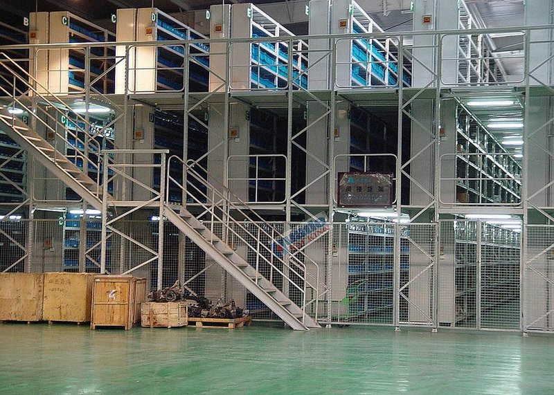 Industrial Small Goods Rack Supported Mezzanine Storage Galvanization ...